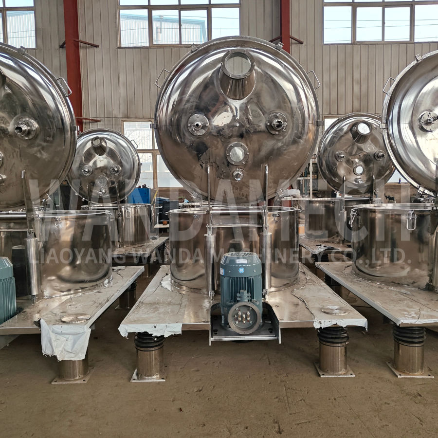 Heavy Duty Industrial Vertical Scraper Bottom Discharge Centrifuge ...