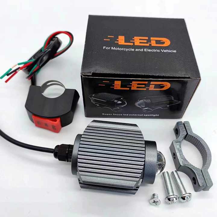 Super Bright 30W Mini LED Motorcycle Headlight & Fog Lights Auxiliary ...