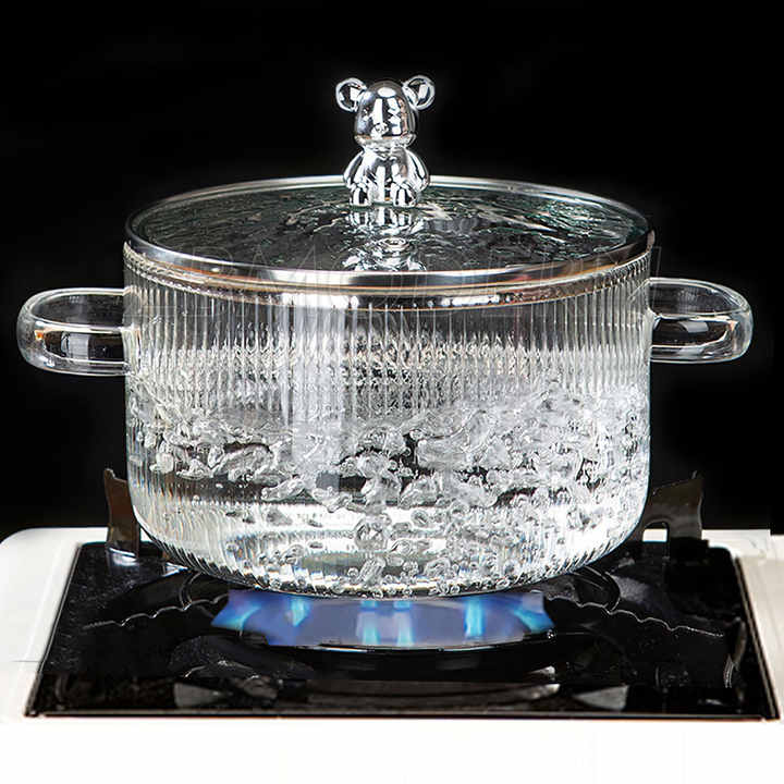 Large-capacity Glass Cooking Pot Electric Ceramic Stove Pot with Lid ...