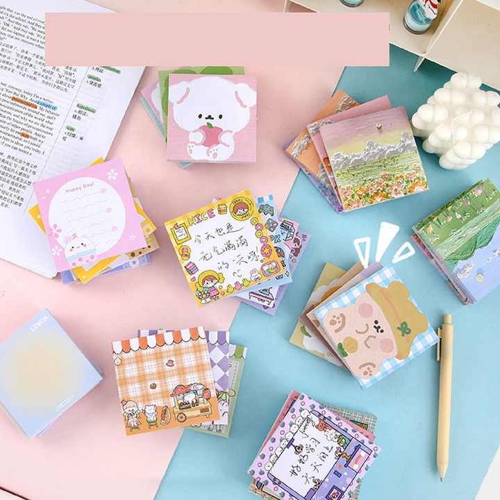 Exquisite Patterns Fashion Lovely Sticky Notes Custom Printing Memo Pad ...
