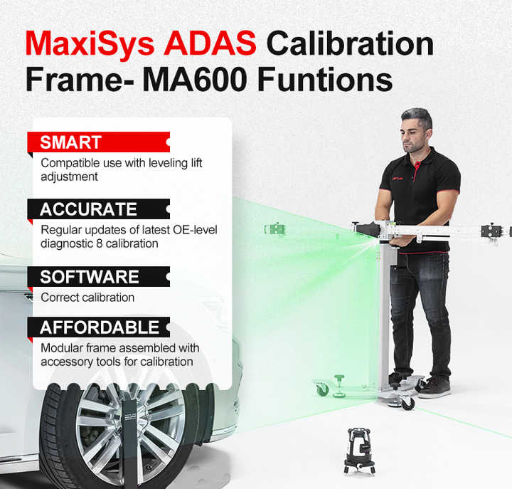 Autel MaxiSys ADAS Portable Calibration Tool MAS20T : MA600 All Systems Frame Calibration Cmpnts ...