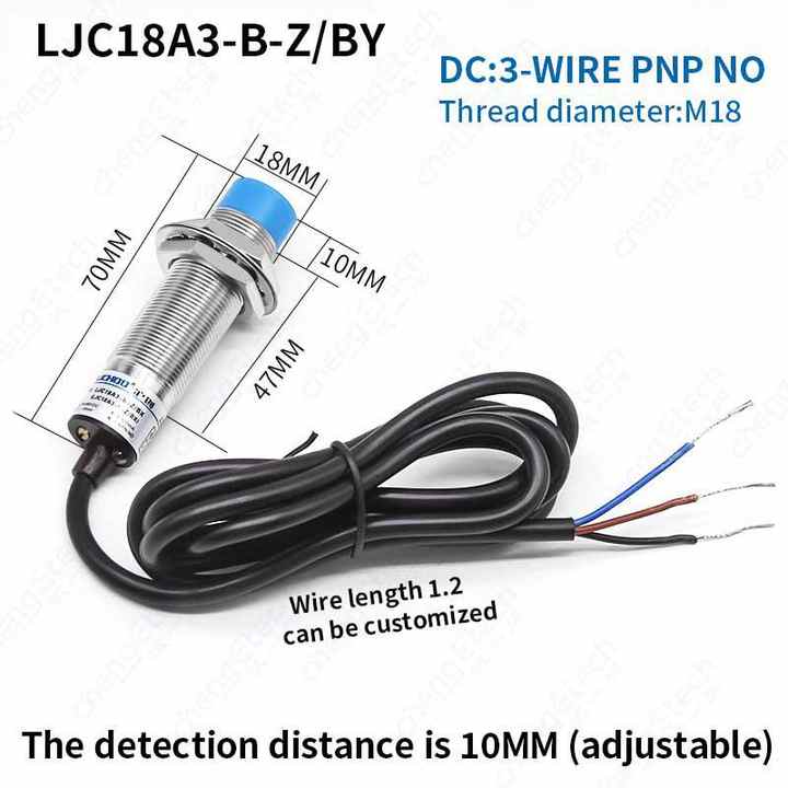 HUCHDQ Capacitive Ljc18A3 Proximity Sensor Detection Switch PNP NPN NO ...