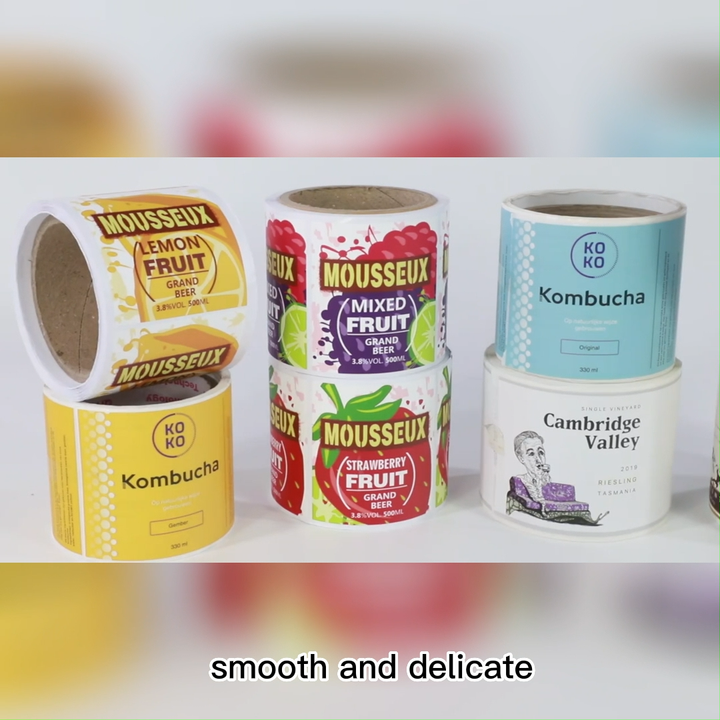 50 ps/roll of white rectangular sticker gift box seal adhesive sticker ...