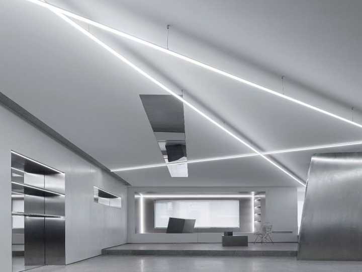 2023 Hot Sale linear light For ceiling Plaster led profile PC cover ...