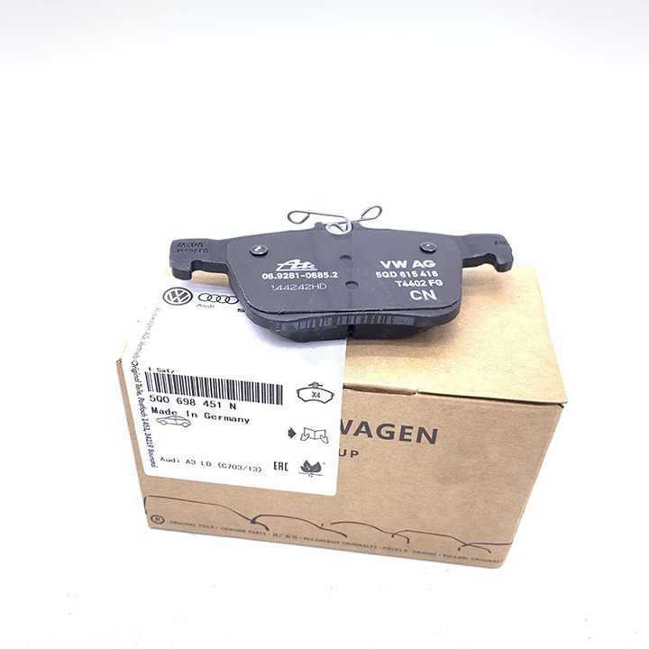 Rear Brake Pad Set For Audi A3 Quattro VW Volkswagen Golf mk5 2015 Auto ...