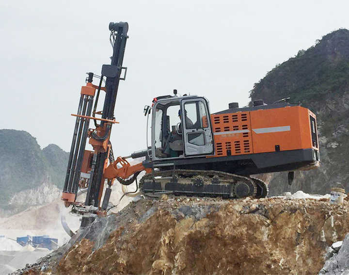 Crawler Open-bore Drilling RIGS Mine Drilling Rig with Bore Sizes of 80 ...