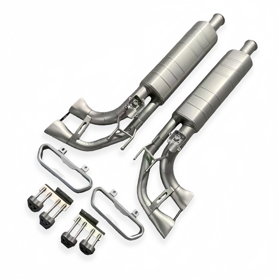 Titanium Muffle Exhaust Pipes for Mercedes-Benz G500/G550 G63 W464 4.0T ...