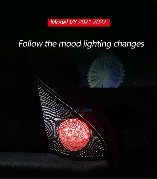 For Tesla Model 3 Y 2021-2023 Ambient LED Laser Atmosphere Lamp 256 ...