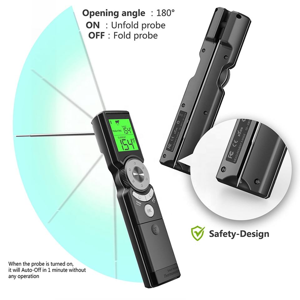 Ultra Fast Response Instant Read Smart Meat Thermometer Digital ...