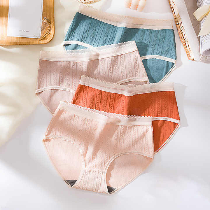 Sexy Cotton Panties For Women Mid Rise Hipster Underwear In Assorted