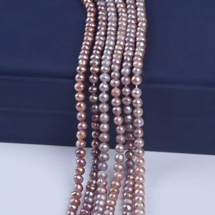 Promotion 5-6mm White Potato Shape Natural Freshwater Pearl Beads for ...