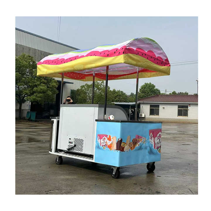 Mobile Ice Cream Cart - Electric Charge Street Coffee Bike