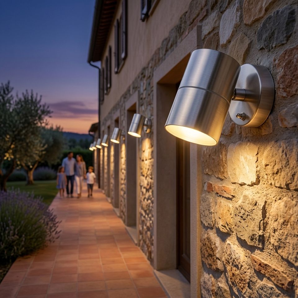 Modern Stainless Steel Outdoor LED Wall Sconce IP44-rated Up-Down ...