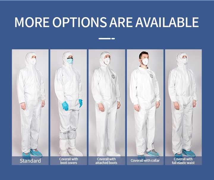 Industrial Safety Disposable Coverall Suit - Type 5B & 6B