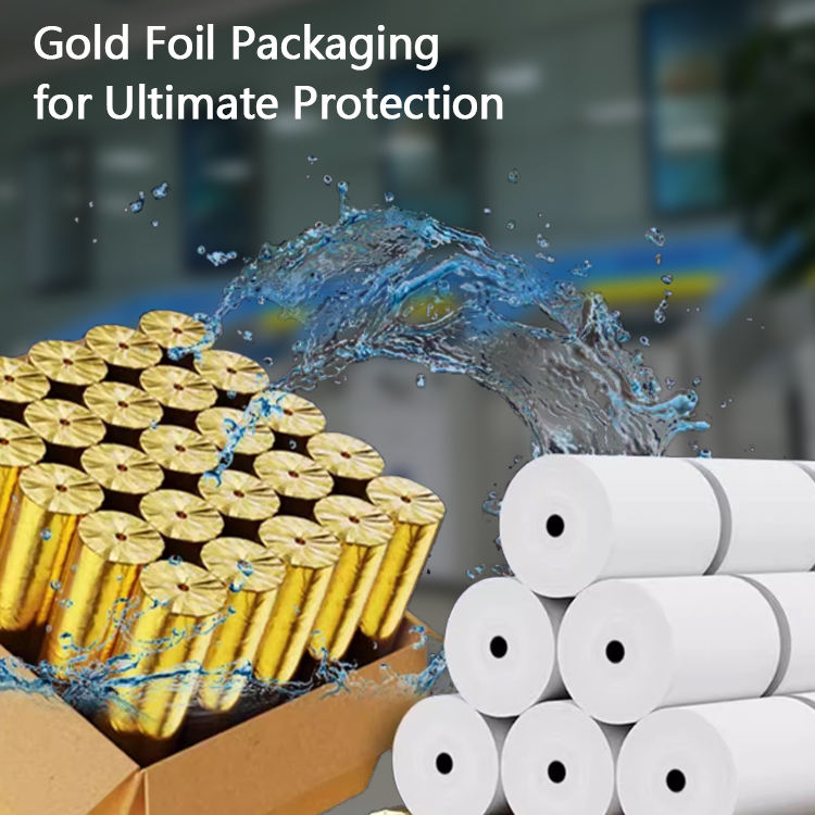 BPA/Phenol-Free 57x50mm Thermal POS Paper Roll 70gsm 100% Virgin Wood ...