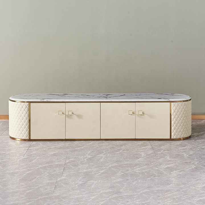 Living Room Modern Design Tv Stands Furniture Marble Top Gold Metal ...