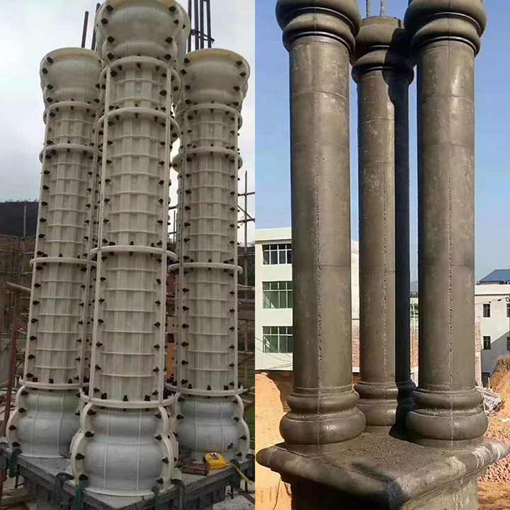 Concrete Pillar Molds - Durable ABS Plastic Injection Molds