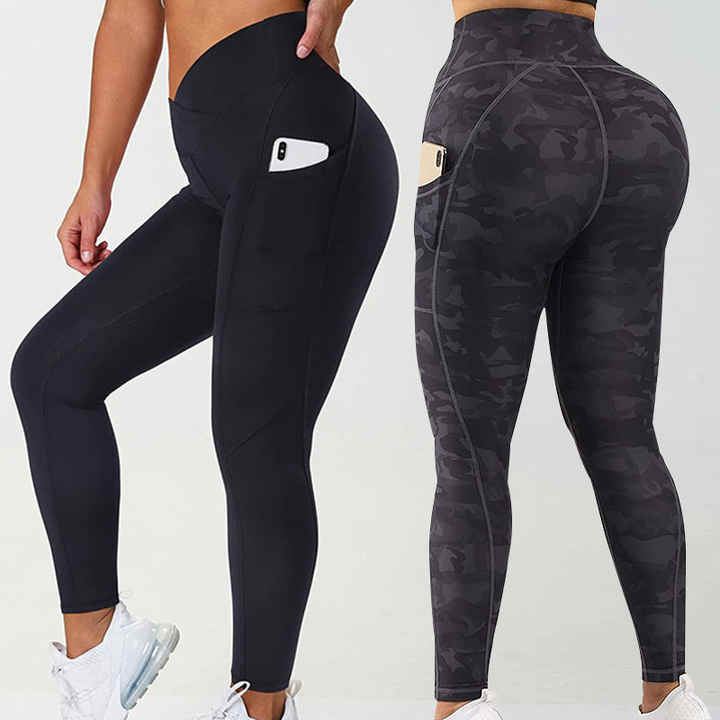 Custom Fitness Clothing - Sports Tight Pants with Pockets