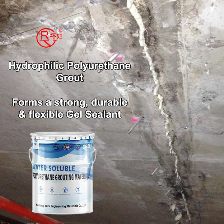 Yu Ru Flexible Non Flammable Hydrophilic Polyurethane Resin Plug Joints ...