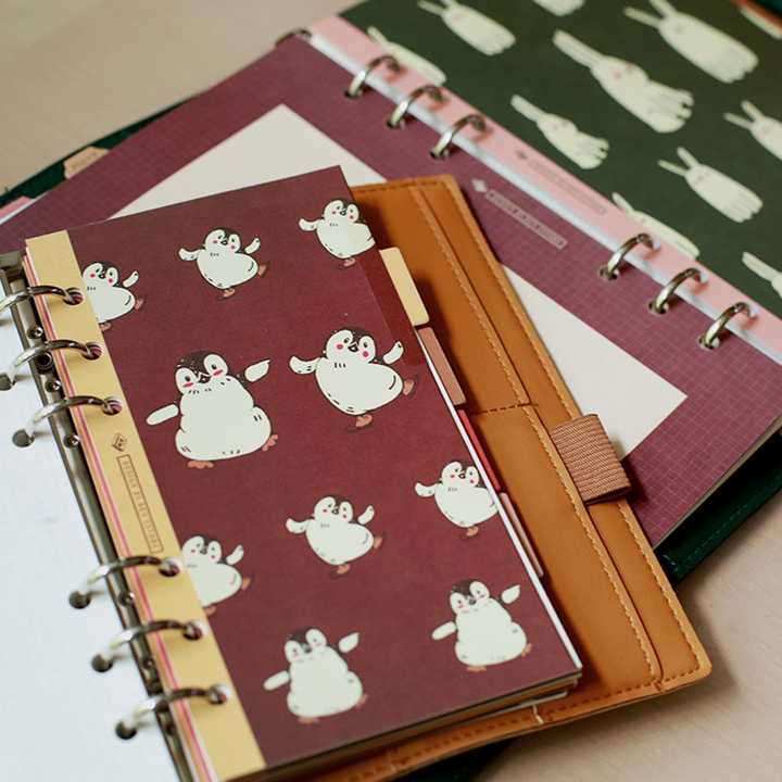 Cute Animal Print Binder Dividers - A5, A6, A7 Sizes