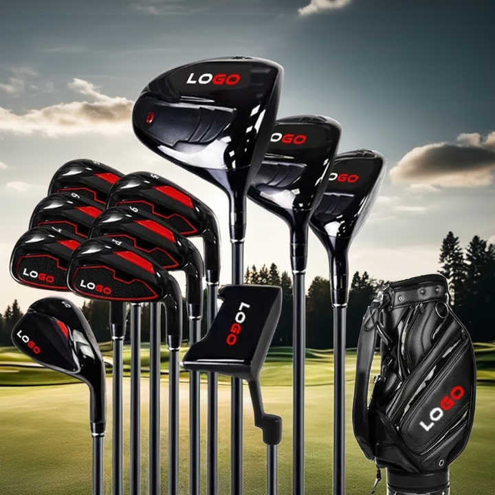 High Quality Premium Black Golf Clubs Set with Custom Logo