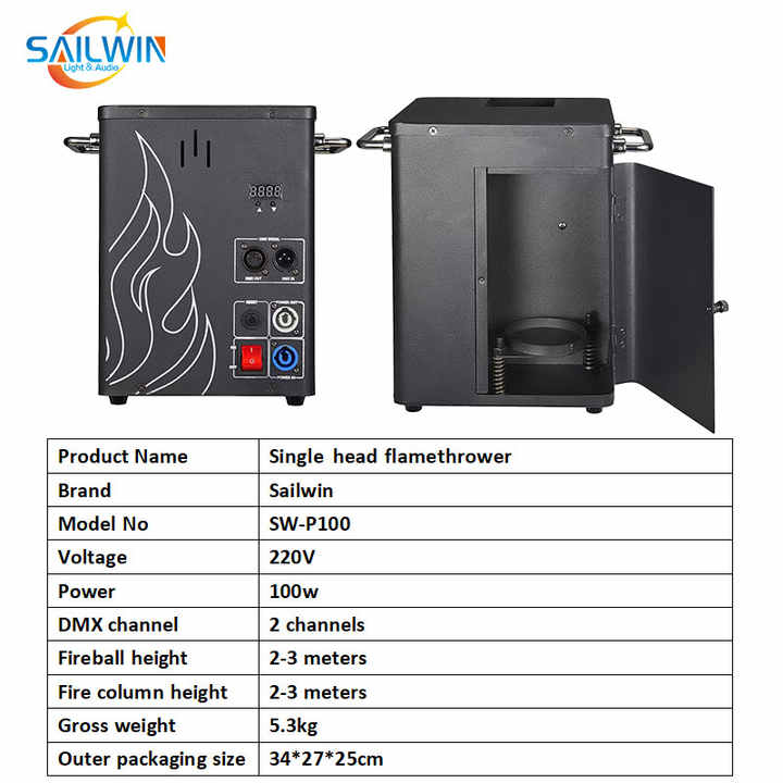 Fire Machine One Head Stage Effect Flame Projector Stage Flame Thrower ...