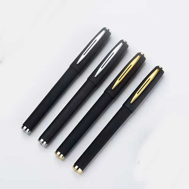 High Quality Rubber Finished Barrel Gel Pens Good Smooth Writing Tool ...