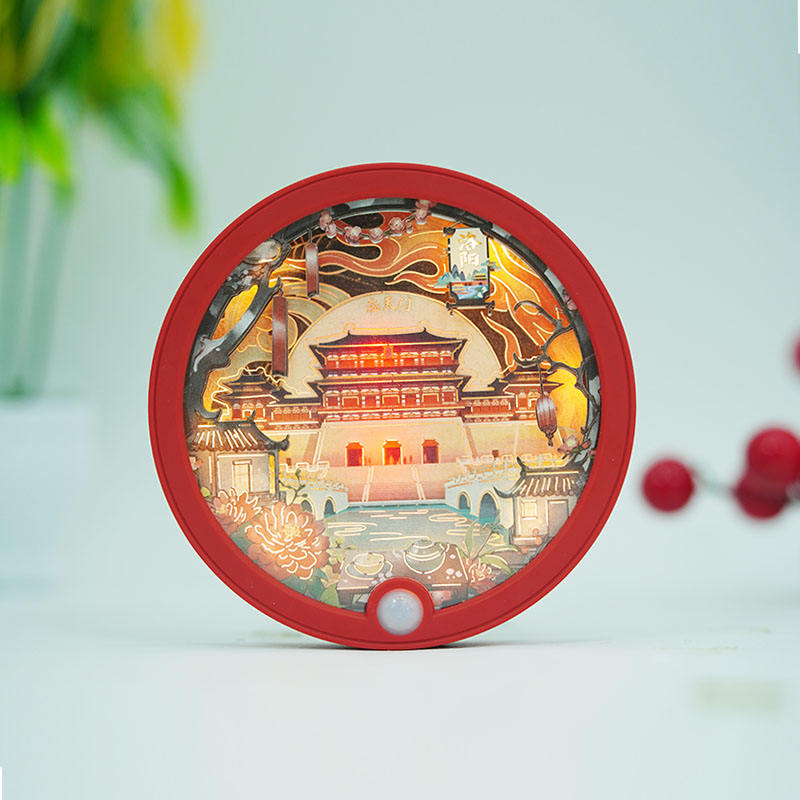 Custom Novelty Paper Carving Fridge Magnet Small Shadow Box with Magnet ...