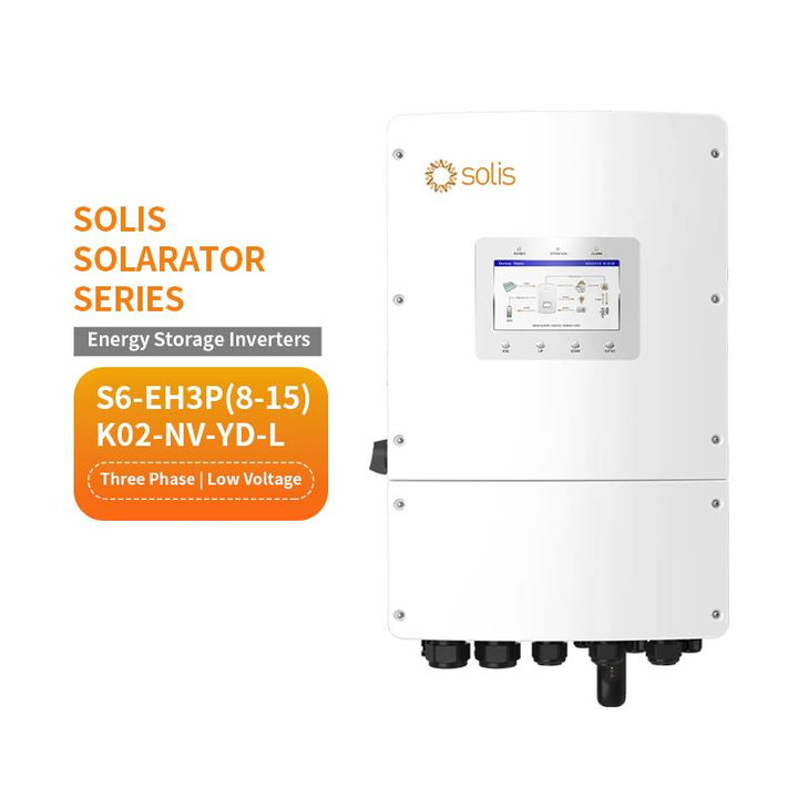 Factory Price Solis S6-EH3P15K02-NV-YD-L Solis Hybid Inverter 15KW Solis Inverter 12KW 10KW 8KW ...