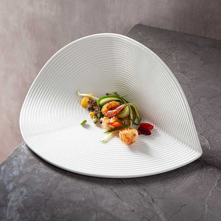 Assiette Fantaisie - Elegant Western Food Porcelain Plates
