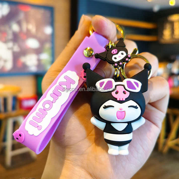 64 Design Cute Cartoon Kuromi Key Chian Factory Wholesale Japanese Cute ...