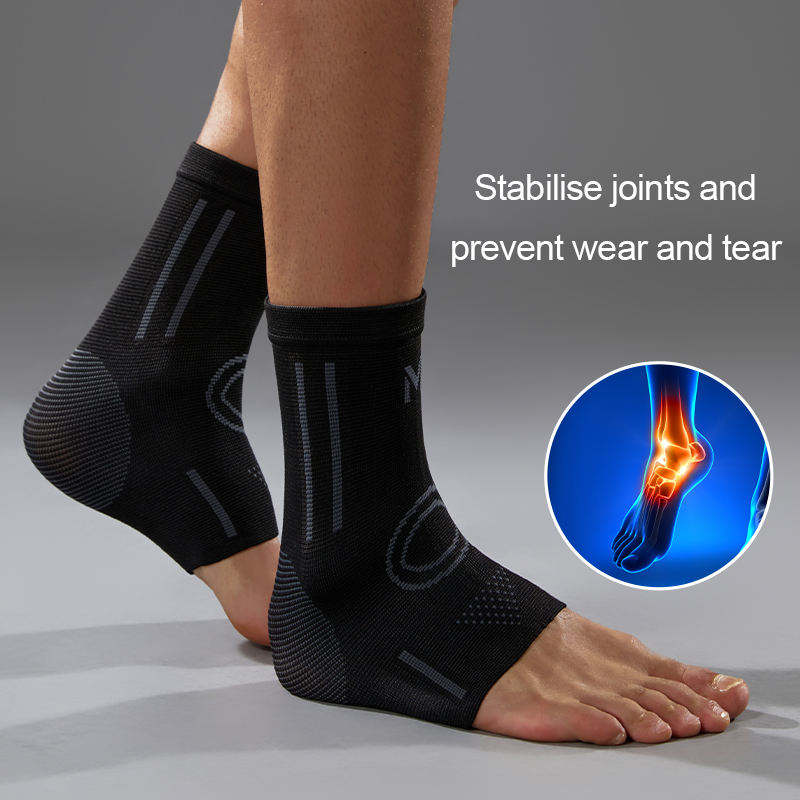 Compression Nylon Ankle Support Elastic Ankle Sleeve for Fitness & Gym ...
