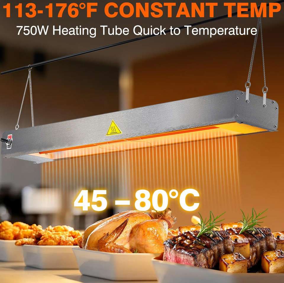 Dontalen DT-E188 36-Inch Electric Infrared Strip Warmer | Energy ...