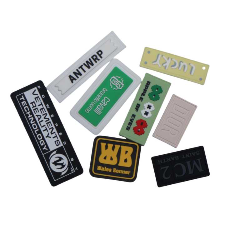 Custom Rubber Patches - Embossed Brand Logo for Clothing