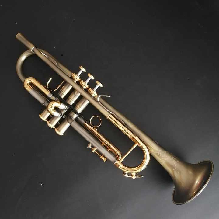 Professional Bb Trumpet with Reverse Leadpipe & Double Color