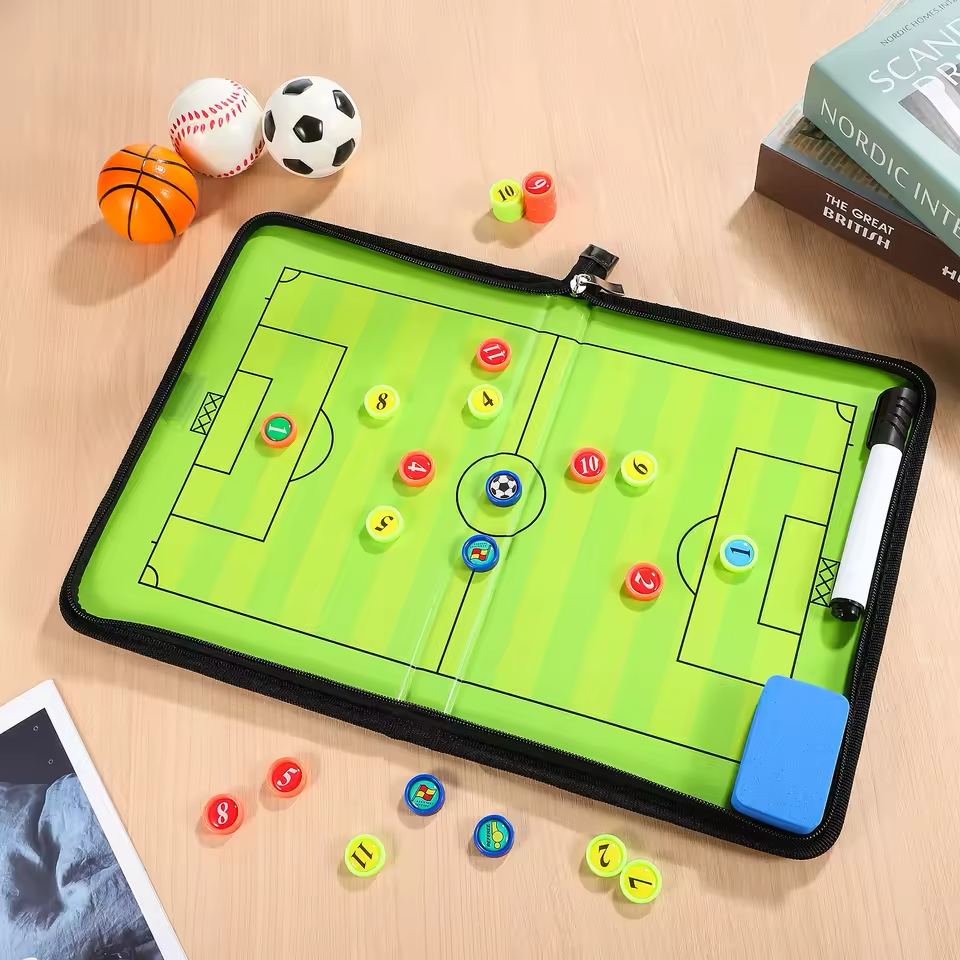 Foldable Magnetic Football Tactic Board Soccer Coach Tactics Folder ...