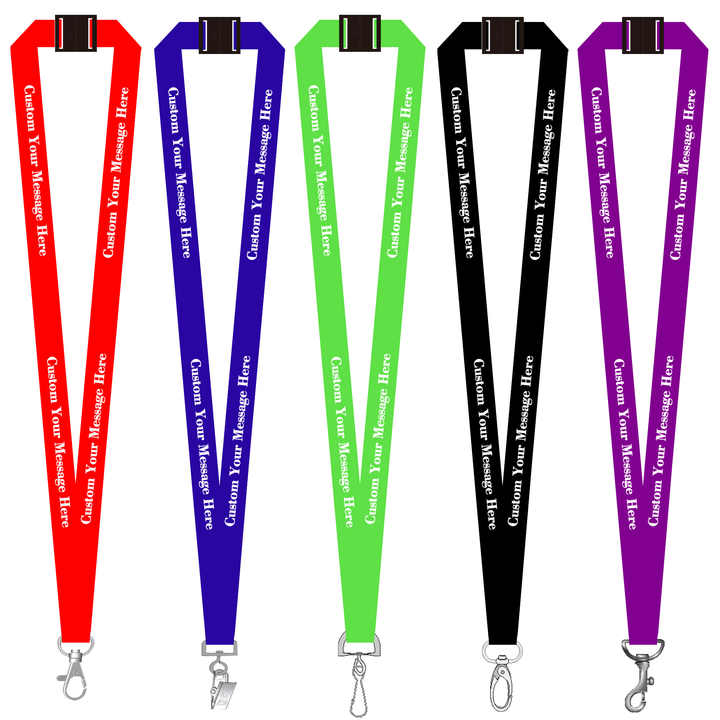Custom Lanyards Wholesale - Polyester & Nylon Printed Lanyards for ID ...