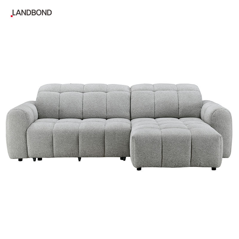 Modern L Shape Corner Sofa Set for Living Room - Sliding Pull-Out Bed ...