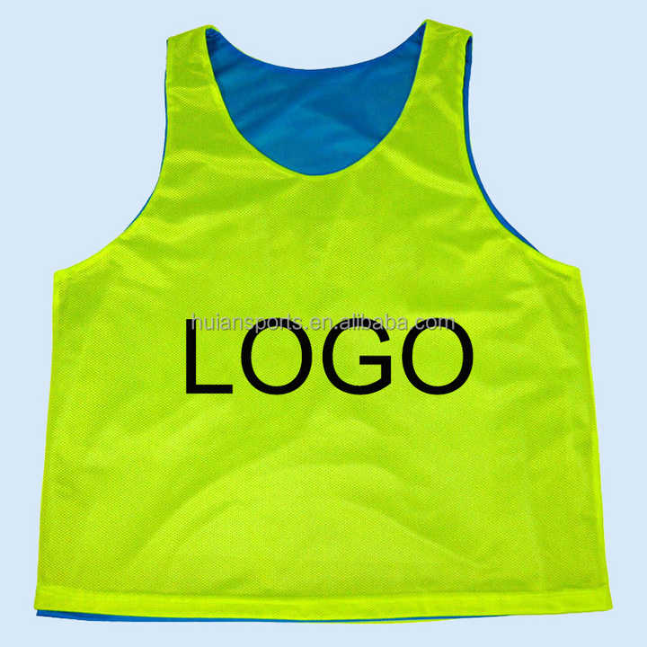 Quick-Drying Polyester Mesh Vests Custom Logo Reversible Sports ...