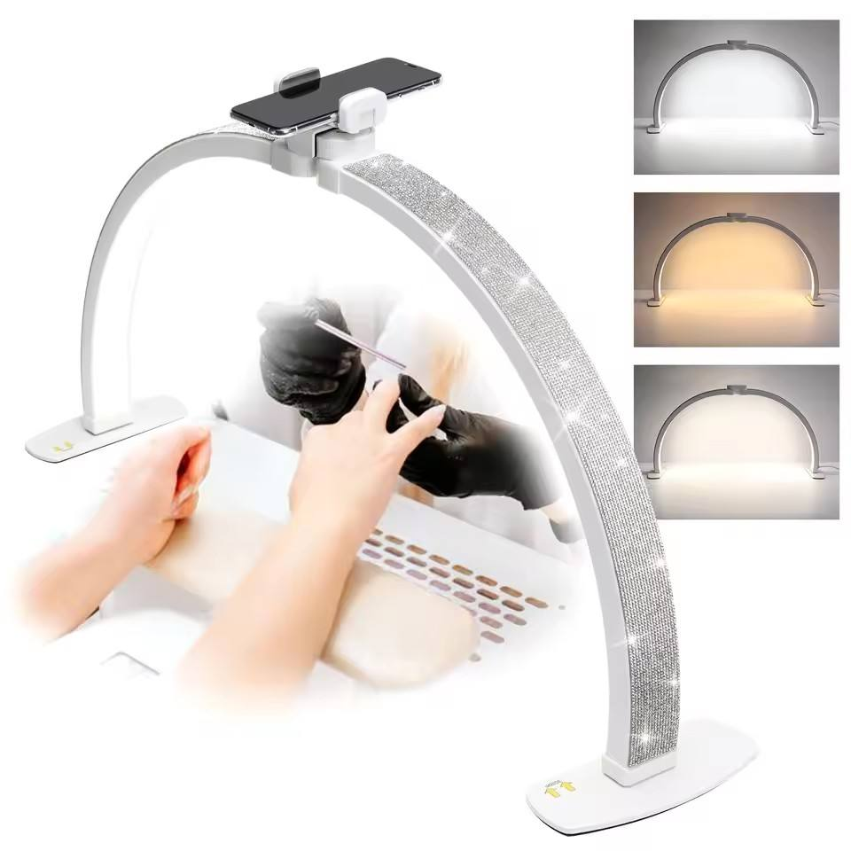 New 2025 U Shaped LED Light Desktop Nail Lamp 36W Diamond Bling 750mm ...