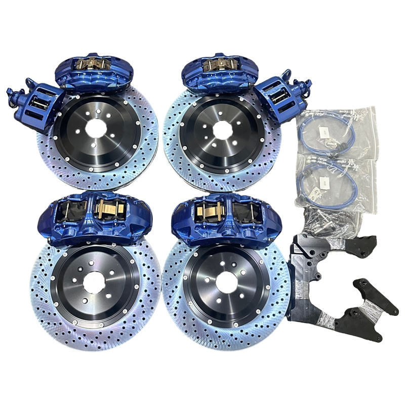 High-performance Brake Kit with Front 6-piston & Rear 4-piston Cable ...