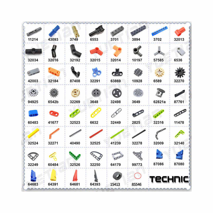 MOC Technology Parts - Custom Factory Building Block Series