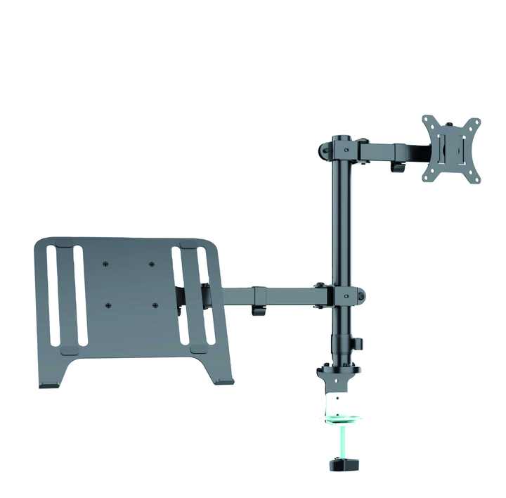 Heavy Duty Aluminum Ergonomic Laptop Bracket and Monitor Arm Monitor ...