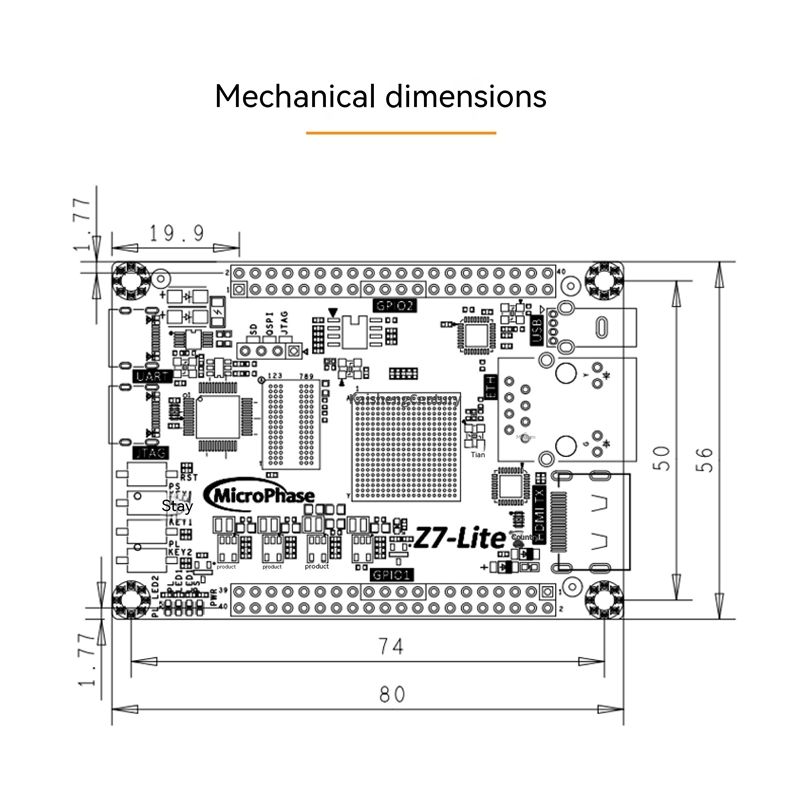 XILINX ZYNQ 7000 7020 7010 Z7 Lite FPGA Development Board ZYNQ Core ...