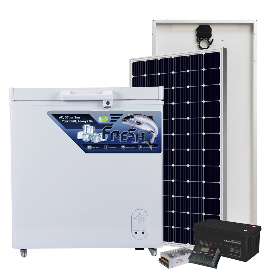 CKD SKD Solar Deep Chest Freezer 158L12/24V AC/DC Hybrid Single Door ...