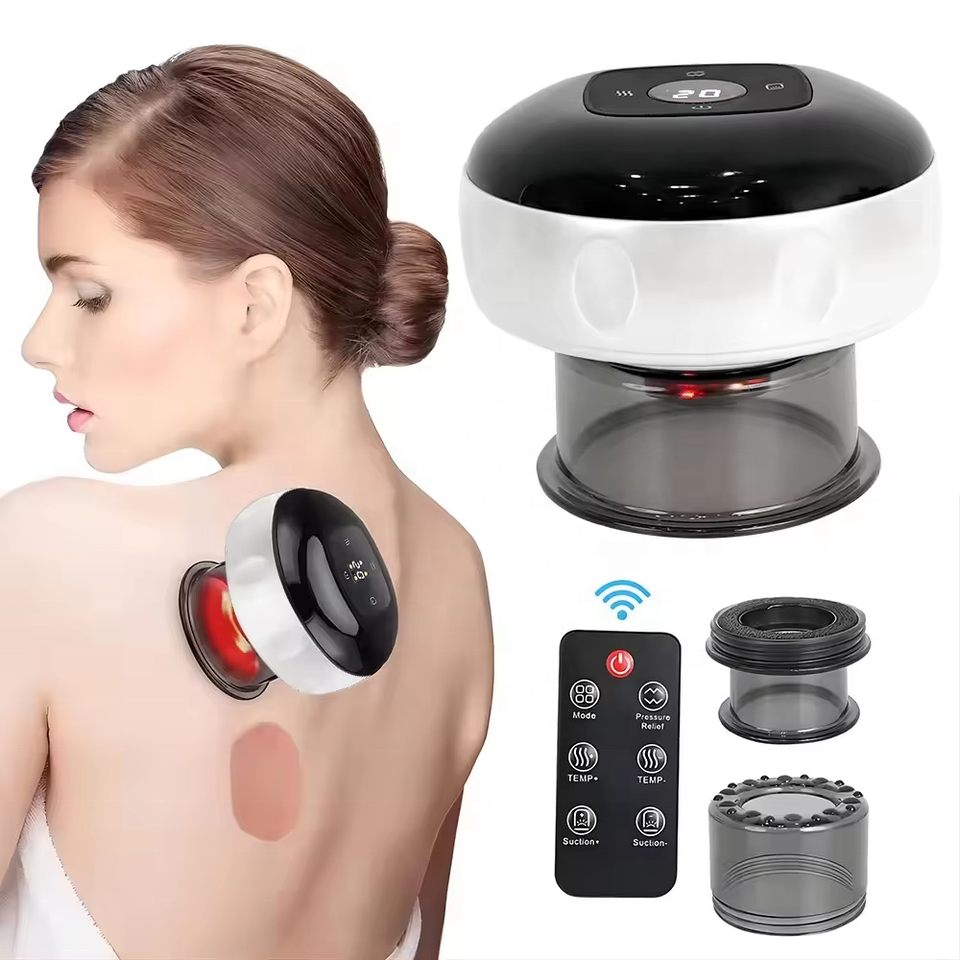 Portable Cupping Kit Smart Cupping Therapy Massager Red Light Therapy ...