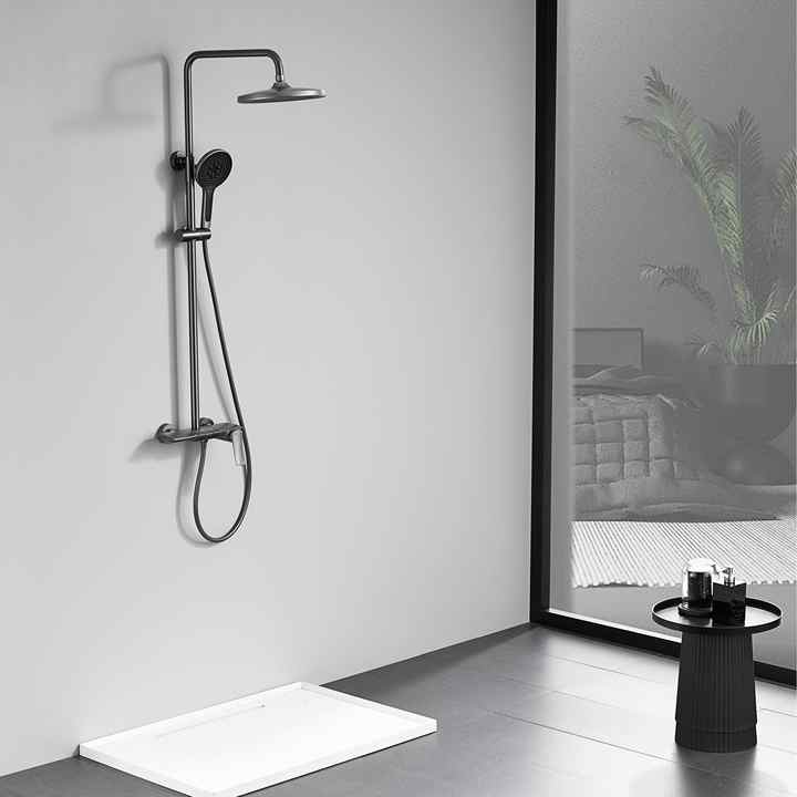 High Quality Brass 3-Function Piano Key Design Shower Set Polished ...