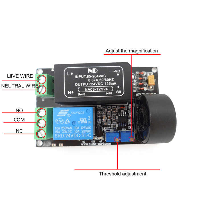 Taidacent AC Leakage Detector - Reliable Overcurrent Protection