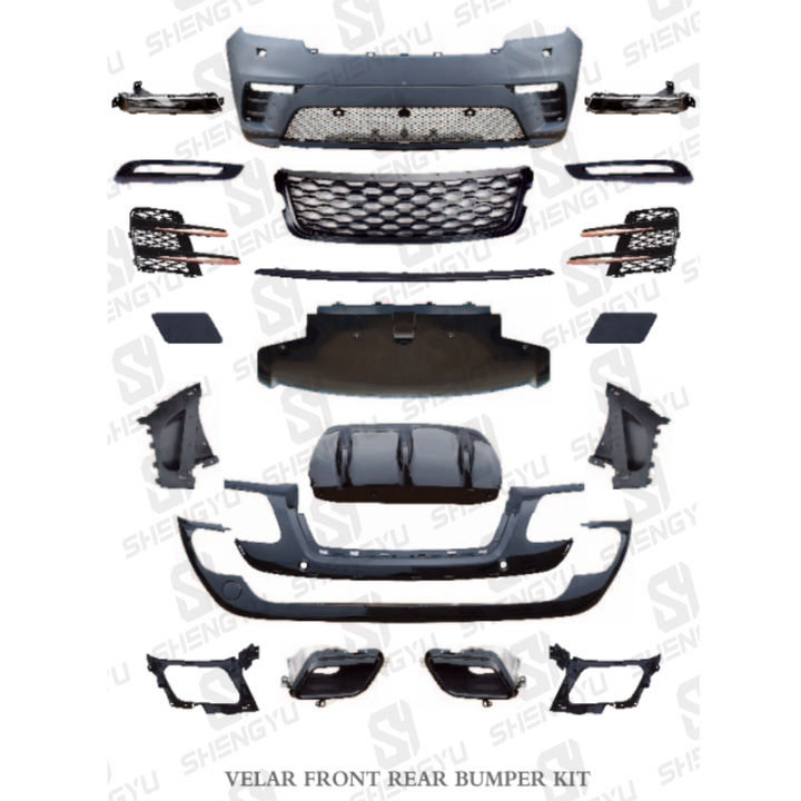 car accessories for Range Rover Velar low to high match front bumper assembly rear bumper