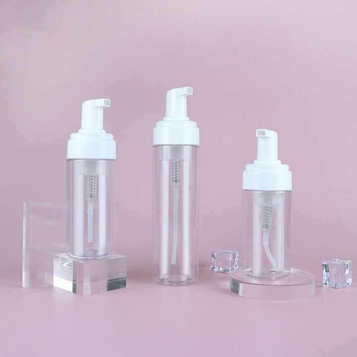 100ml 120ml 150ml 200ml 250ml PET Bubble Mousse Frothing Bottle White ...